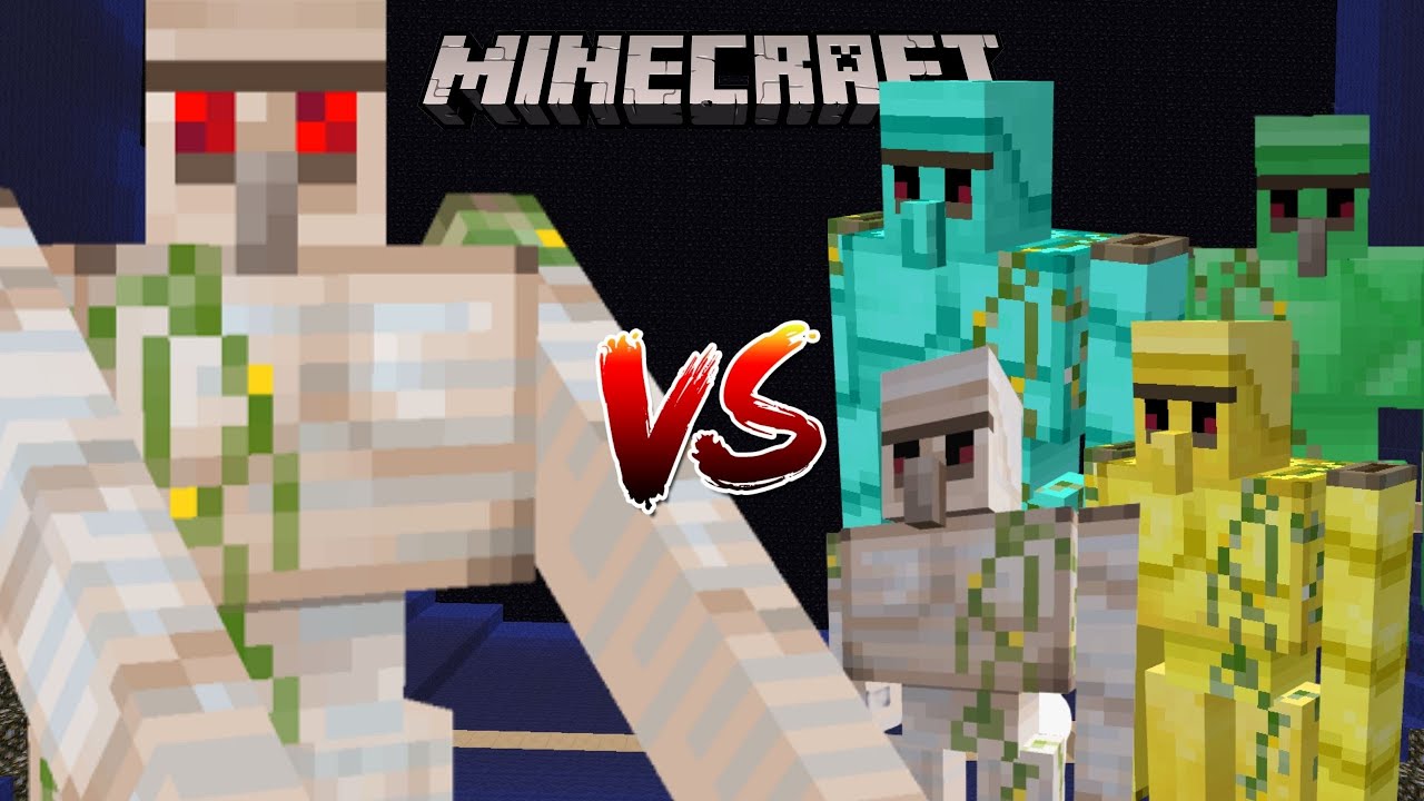 Exterminator Prototype VS Random Golem | Minecraft Mobs Battle - YouTube