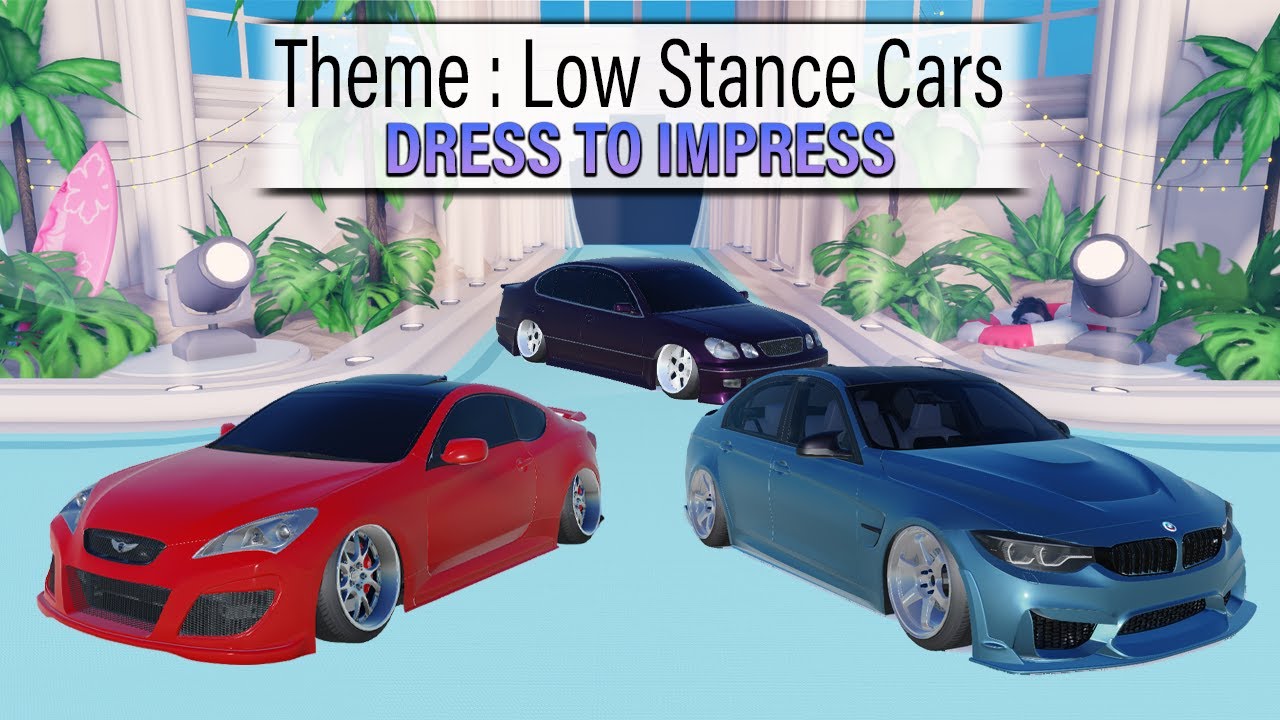 I PLAYED DRESS TO IMPRESS (STANCE CAR THEME?!) - YouTube