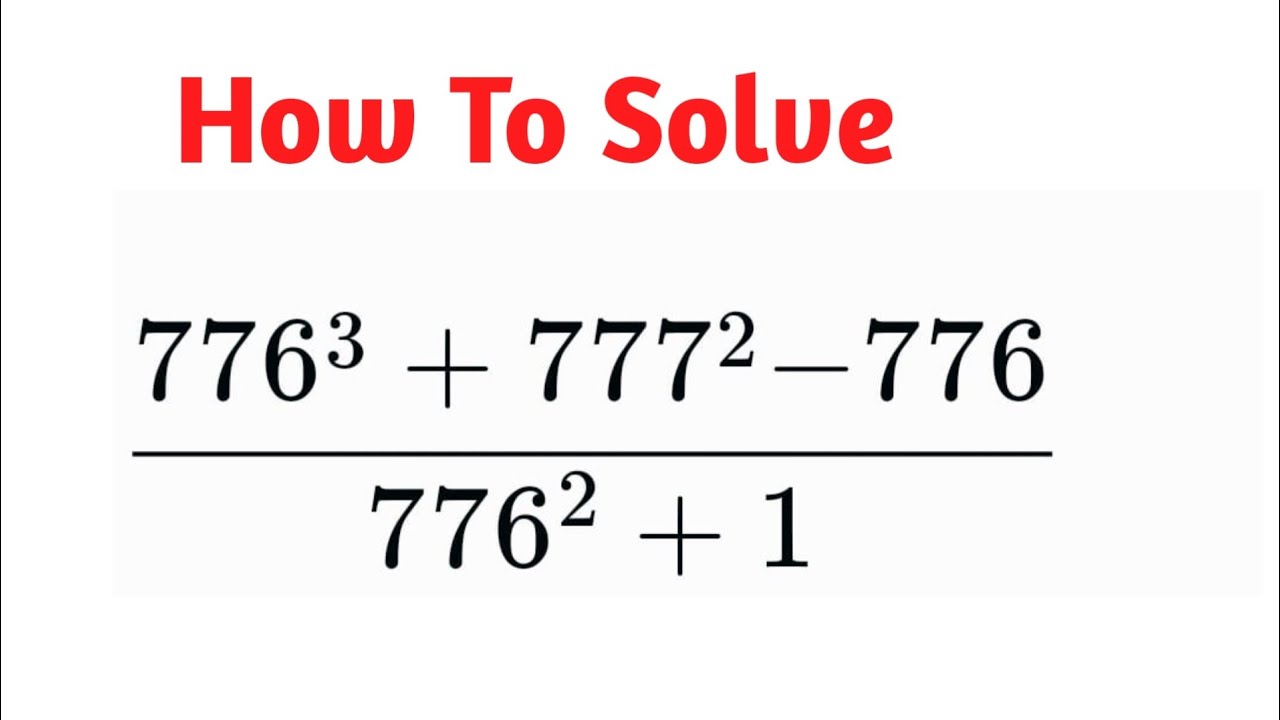 A Nice Math Problem 🔥 I How to solve without calculator • - YouTube