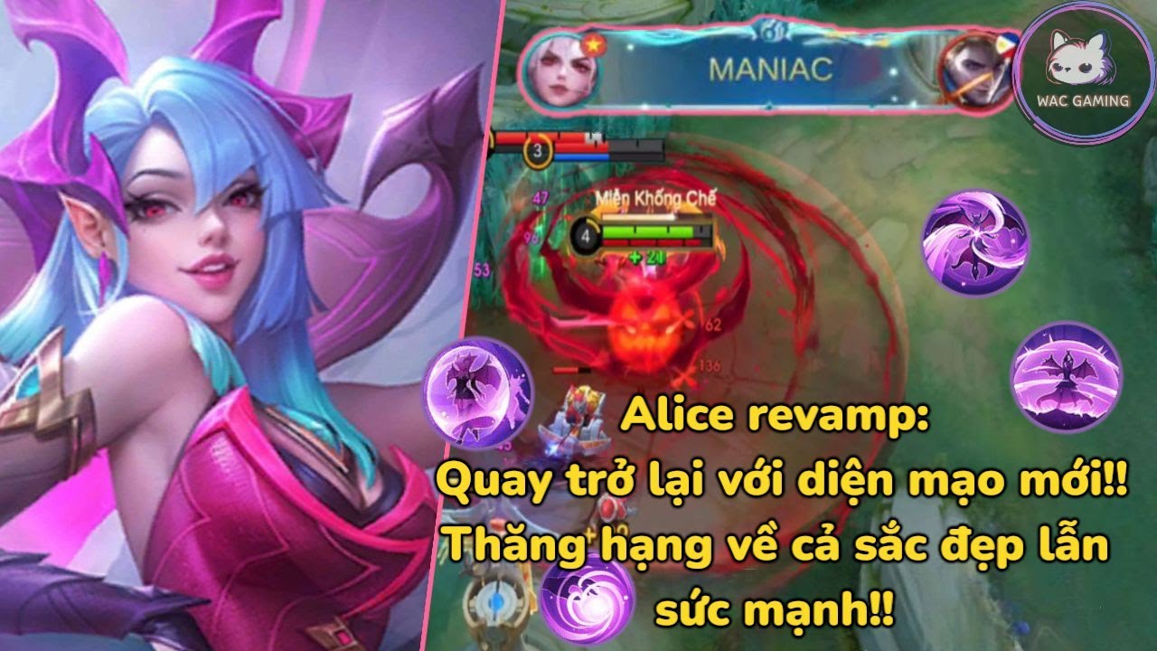 REVIEW ALICE MLBB - NEW REVAMP | NỮ CHÚA QUỶ SLAY TRONG DIỆN MẠO MỚI ...