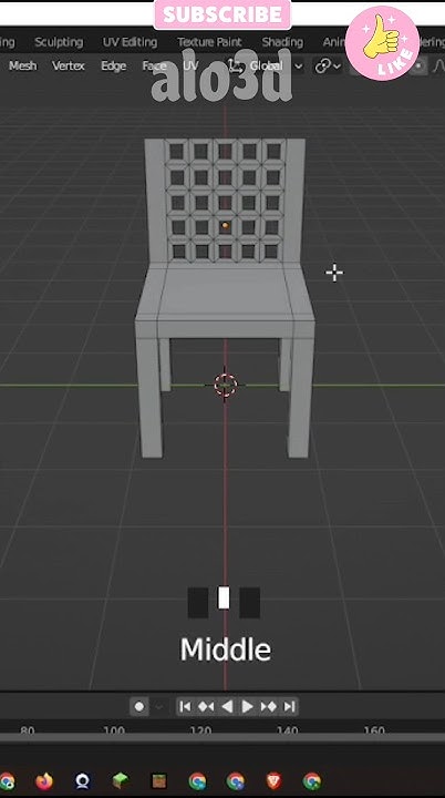 Chair modeling tutorial in blender #blender #shorts #animation - YouTube