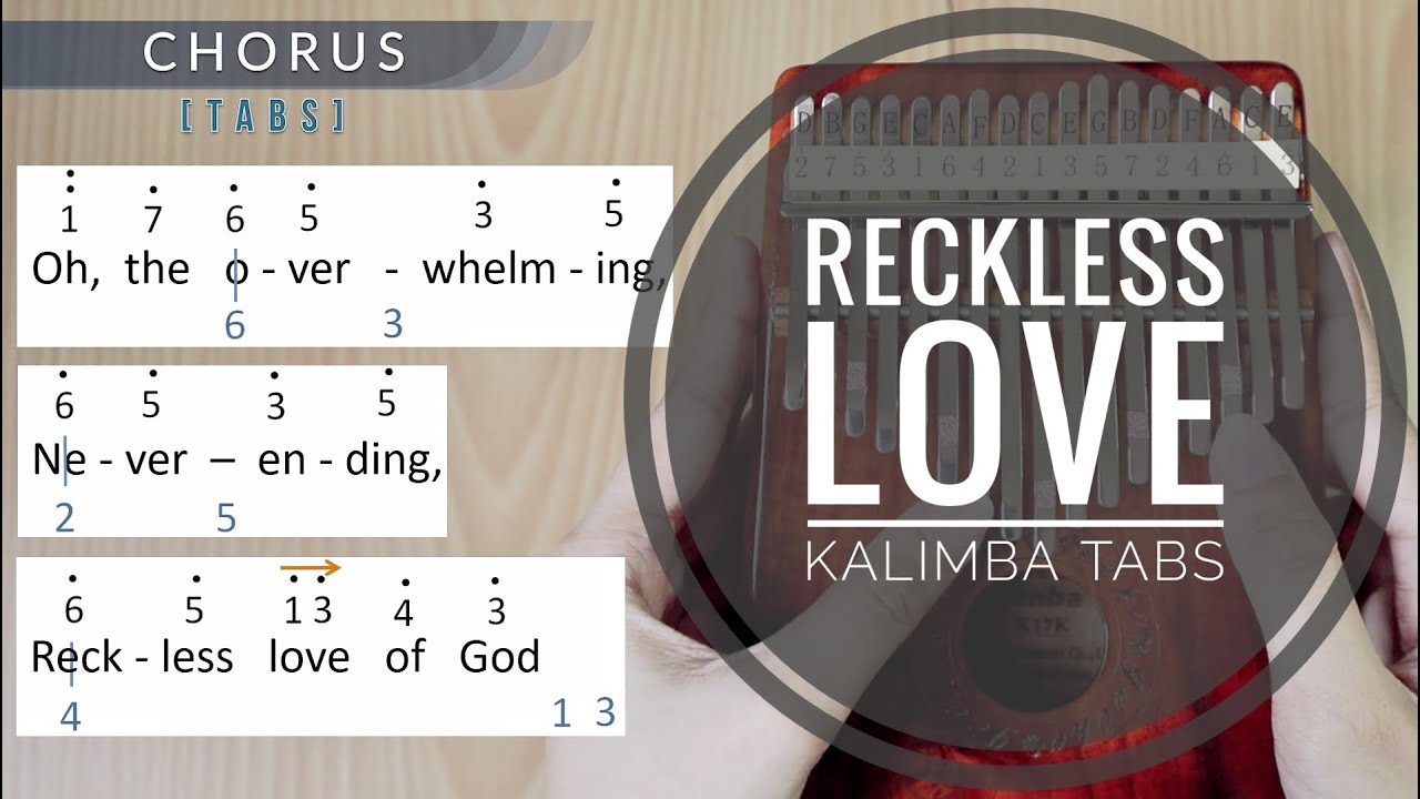 Reckless Love (Cory Asbury) - Kalimba Tabs and Tutorial - YouTube