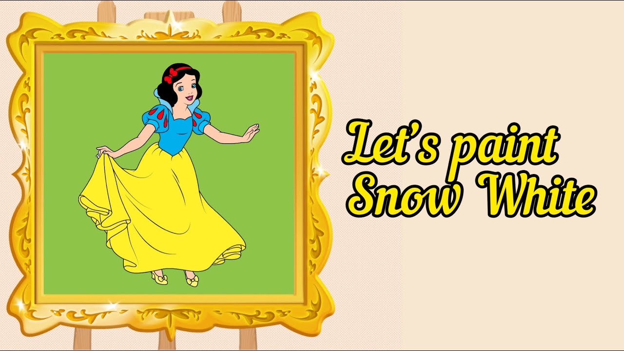 How To Paint Snow White Easy Way - YouTube