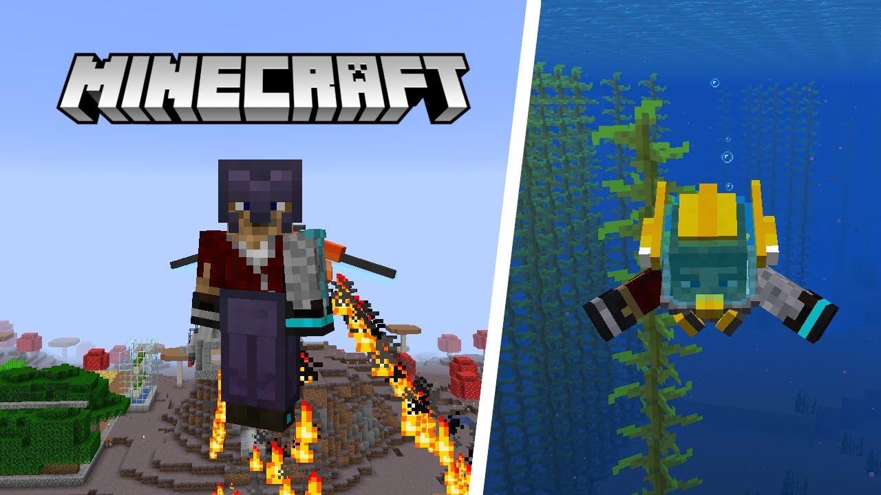 Modded Minecraft 1.16.1 #9 Jetpack and Scuba Gear - YouTube