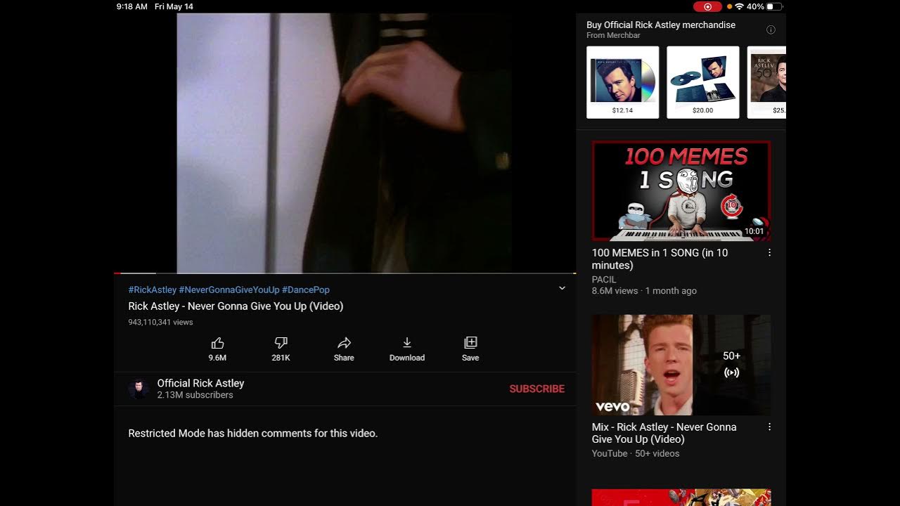 The Rick Roll website - YouTube