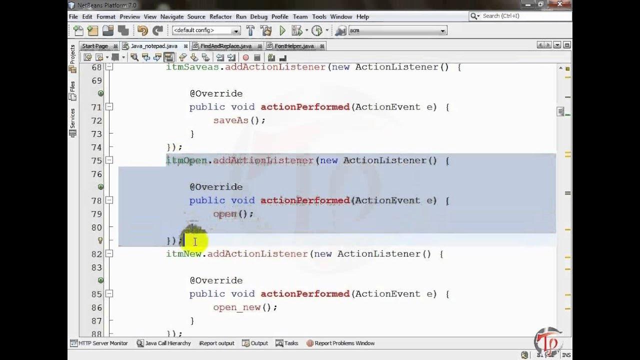 Java Notepad Project(Final Step)-part 20 - YouTube