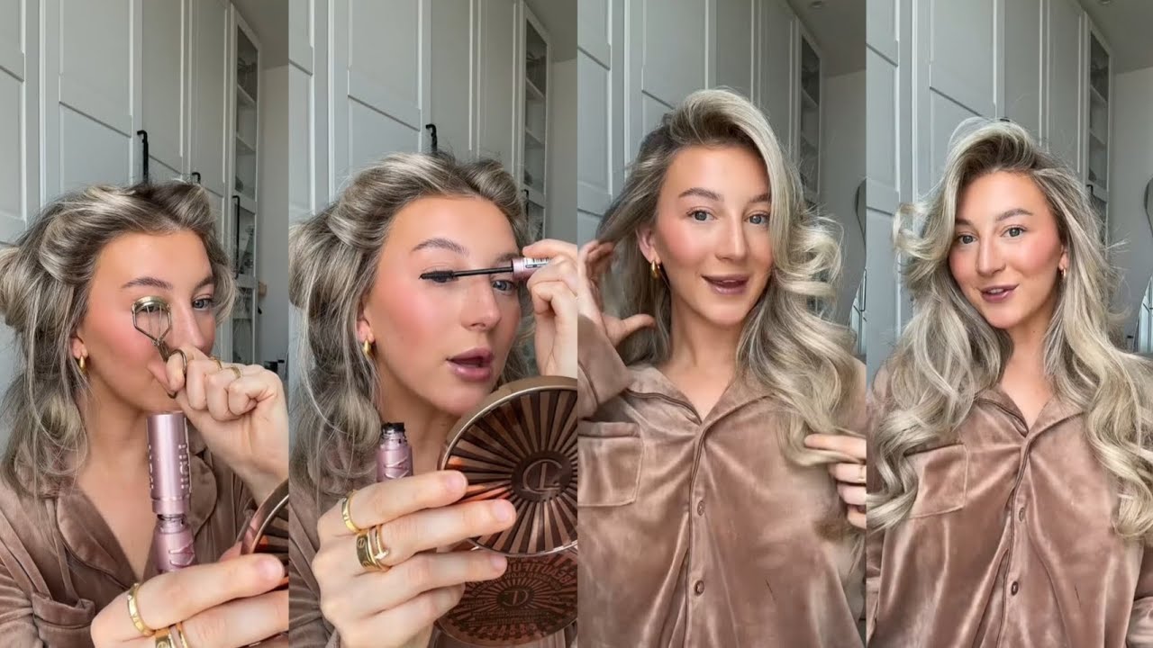 Makeup GRWM to see my new hair || Quick Glam Makeup Tutorial || Amelia ...