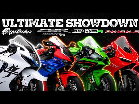 Kawasaki Zx10R vs Honda CBR1000RR-R vs Ducati V4 vs Suzuki Hayabusa | What Happens After 299 KM/H?🔥