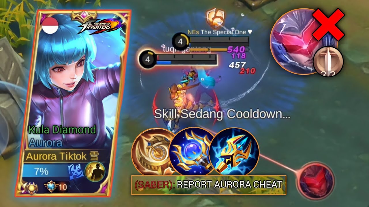 AURORA BEST BUILD 2022 | ONE COMBO DELETE | DAMAGE MONSTER | MOBILE ...