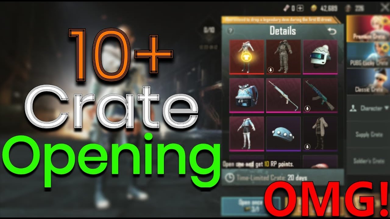 New crate opening trick | pubg new 2020 create opening trick - YouTube