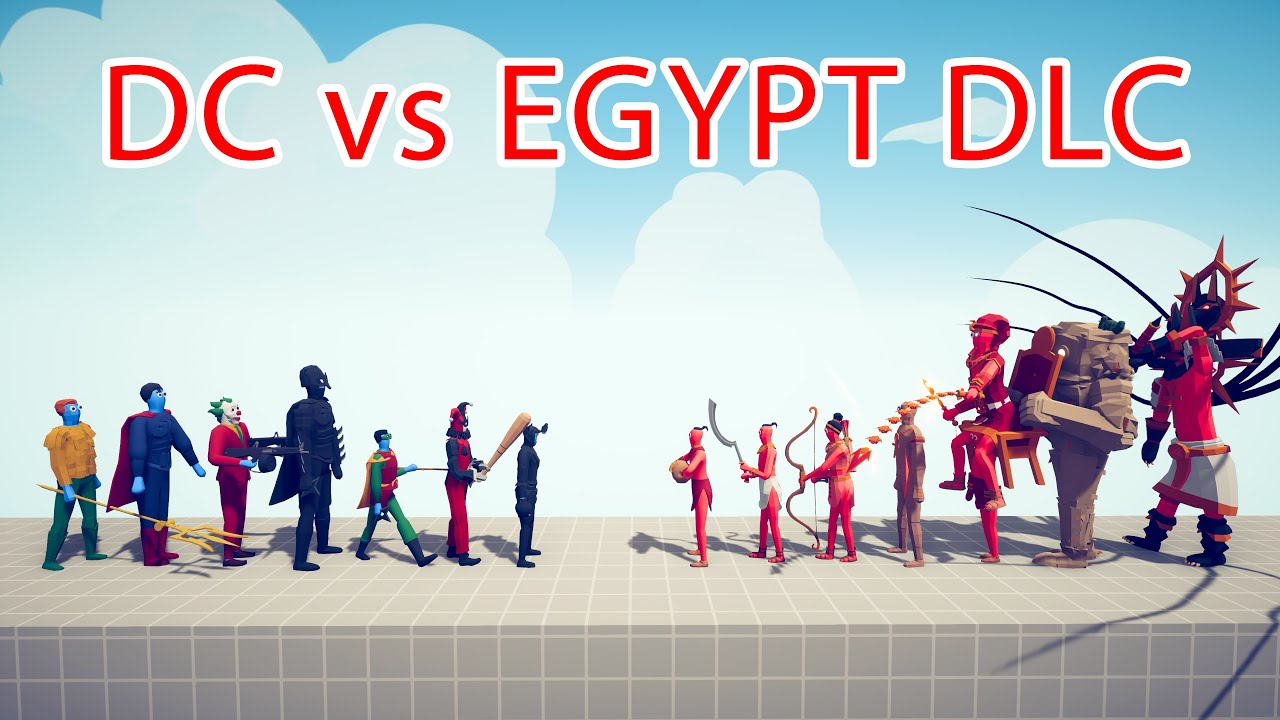 DC Team vs EGYPT DLC Team - Totally Accurate Battle Simulator TABS ...
