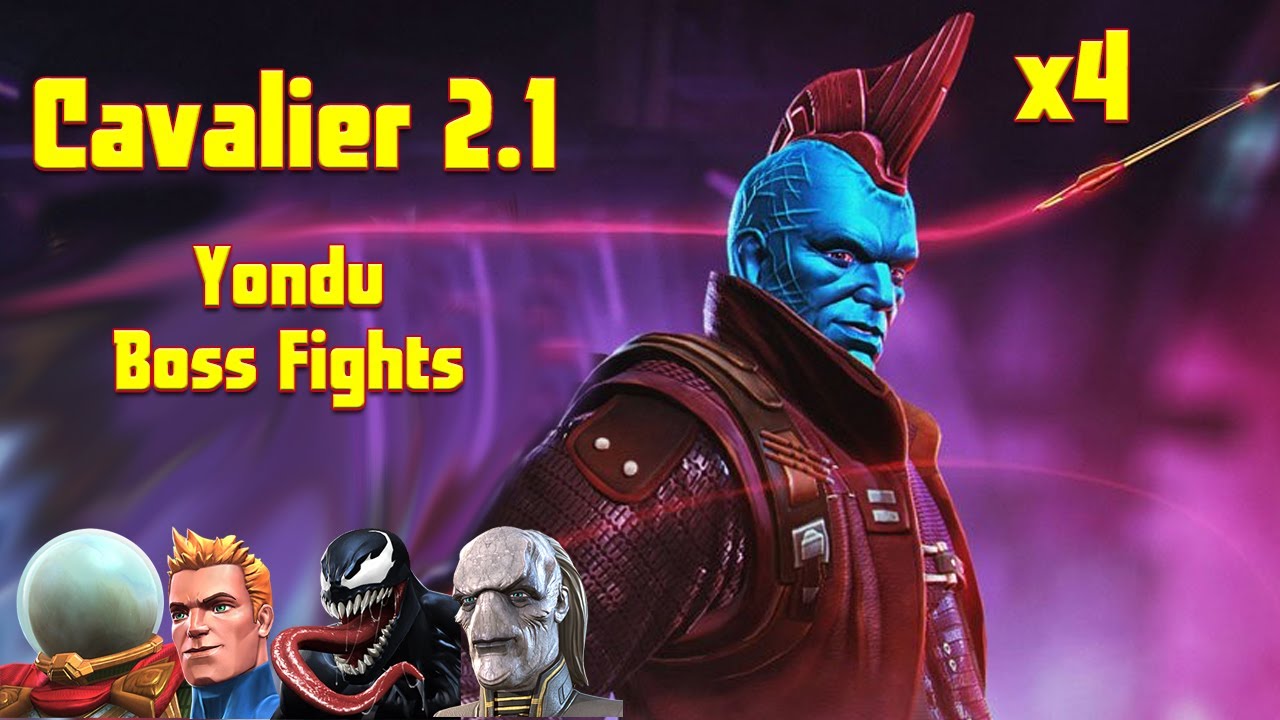 MCOC Cavalier EQ 2.1 Yondu Boss Takedowns x4 - Natural Talent - YouTube