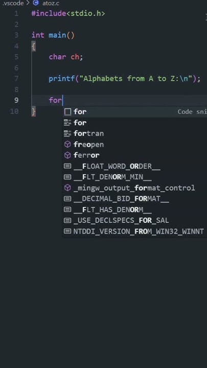 Alphabet A To Z 😎clanguage Coding Programming Codinglife Tranding Bca Tranding Viral