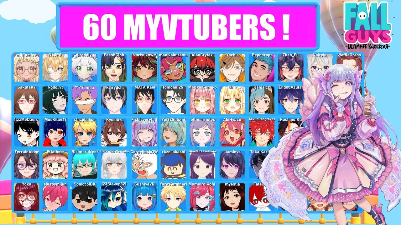 【Fall Guys 糖豆人】#MYVTfallguys 60位马来西亚Vtuber一起来糖豆人！！ - YouTube