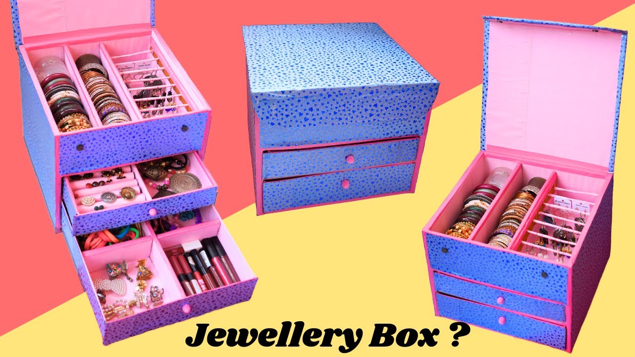 How to make Bangle Box with Waste Cardboard Box| Best Out Of Waste| DIY ...