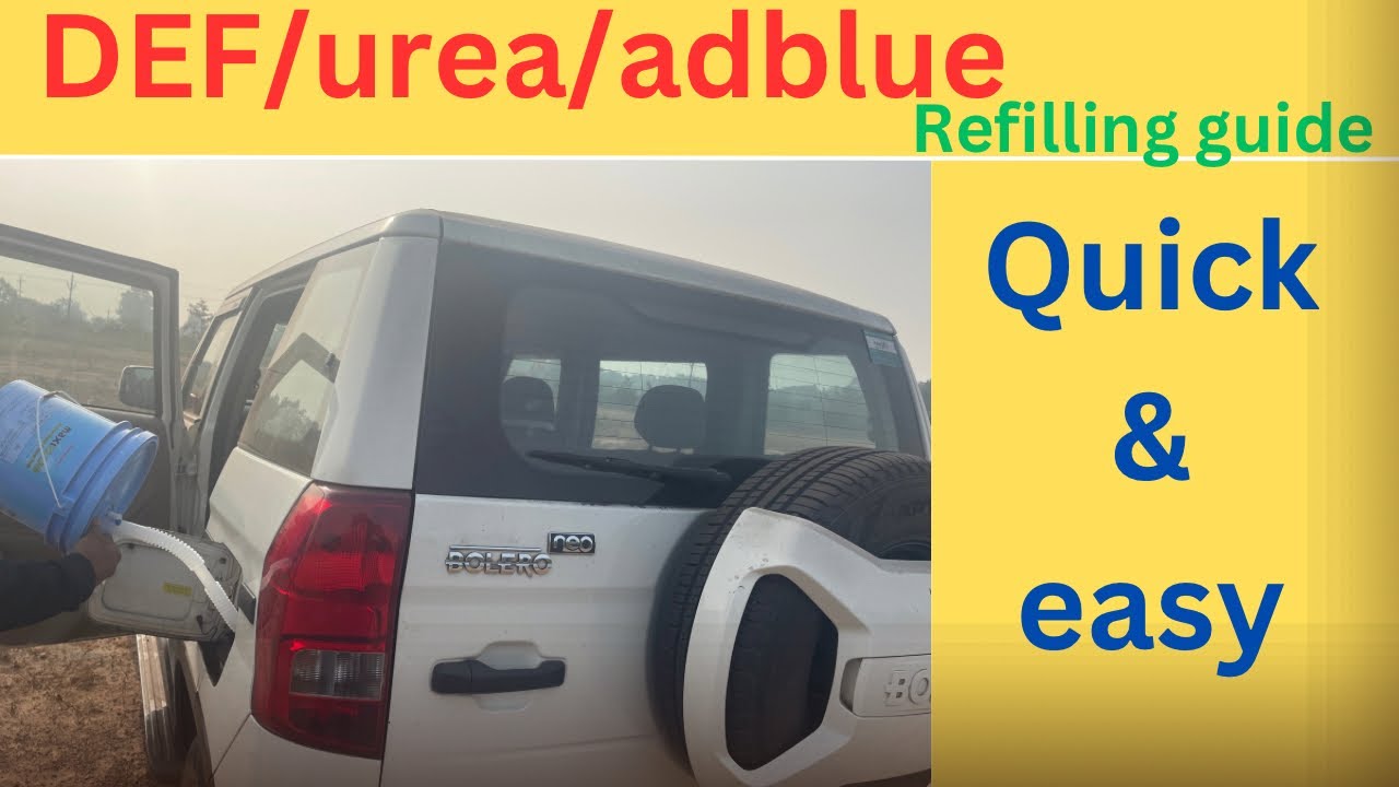 “How to Refill DEF in Your Bolero Neo: Quick and Easy!” #bolero # ...