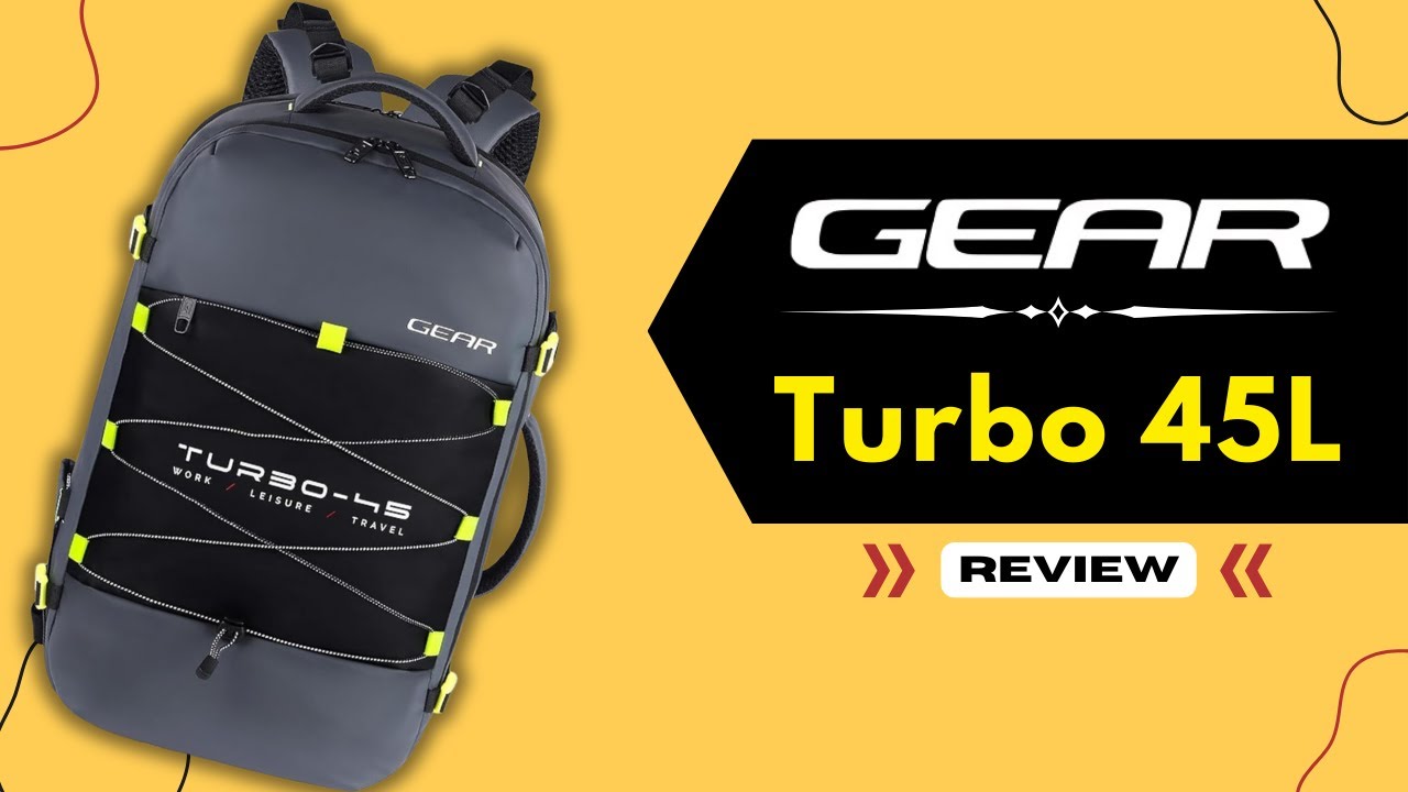 Best Travel Backpack under 2000 Rs | Gear Turbo 45L Backpack Review ...