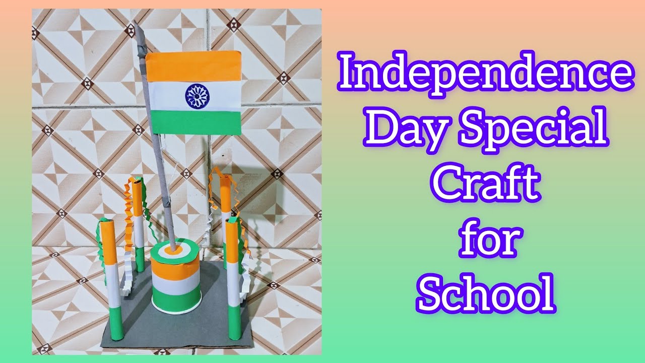 National Flag Craft | Independence Day School Craft #viral #trending ...