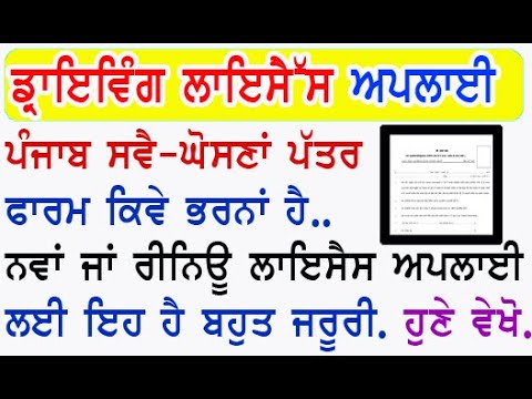 Self declaration form in punjabi pdf - victoryfiko