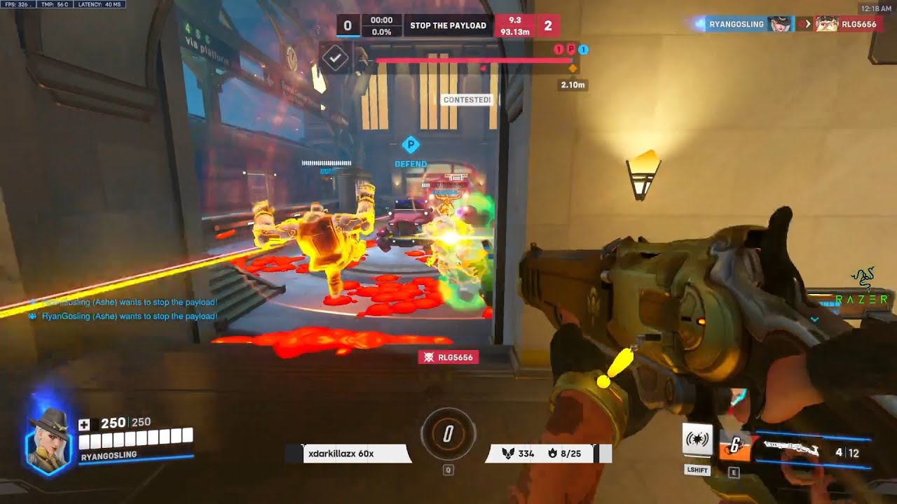 25K DMG! ASHE MAIN! GALE ASHE OVERWATCH 2 SEASON 13 TOP 500 GAMEPLAY - YouTube