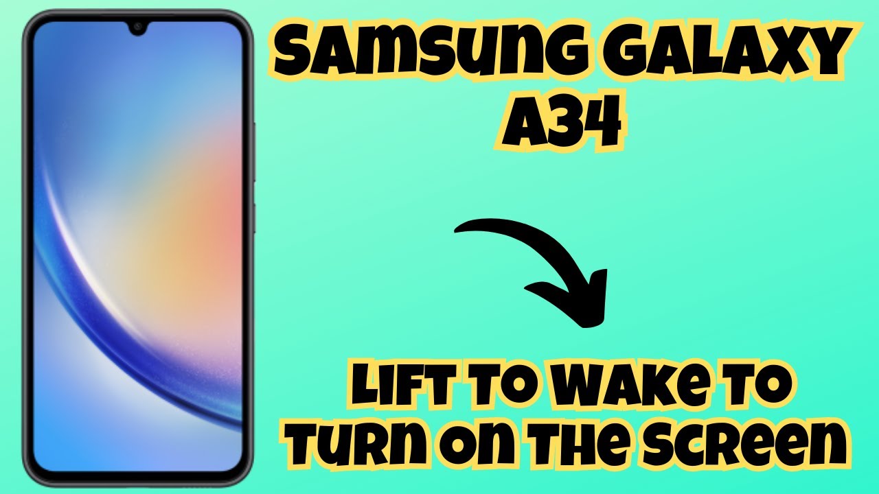 How to Lift To Wake To Turn On The Screen || Screen settings Samsung ...