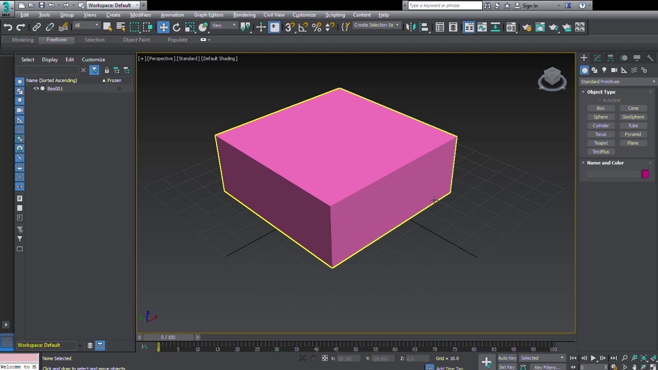 Basic 3DS Max User Interface Tutorial - Kick Ash Daily - YouTube
