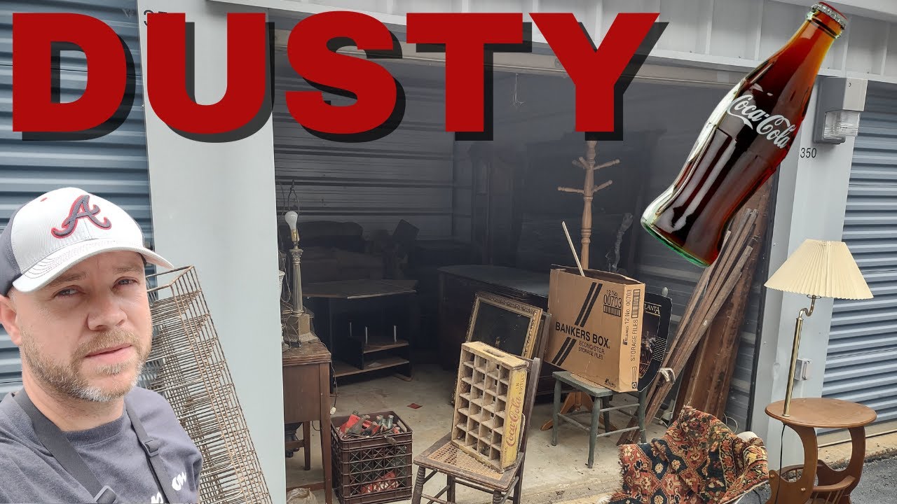 I Won Some Dusty Furniture And Old Coke In A $230 Storage Unit! - YouTube
