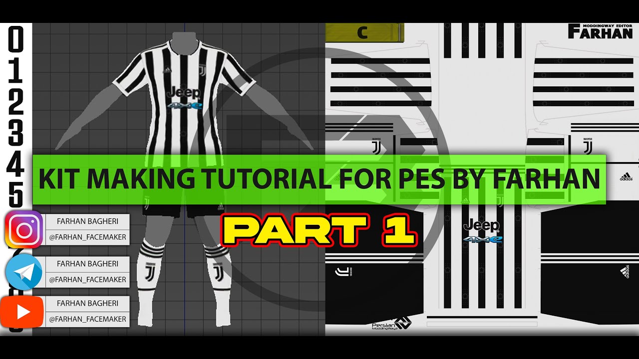 How To Make KIT + Number For PES By FARHAN (Part 1) - YouTube