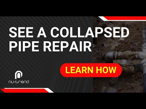 Plumber blocked drain repair to fix collapsed stormwater pipe - YouTube