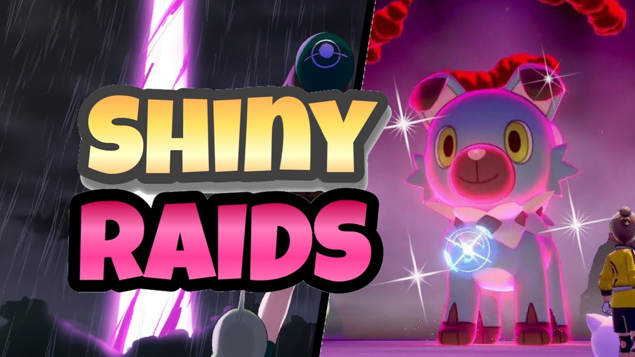 Shiny Rockruff and more! Shiny Raids in Pokemon Shield - YouTube