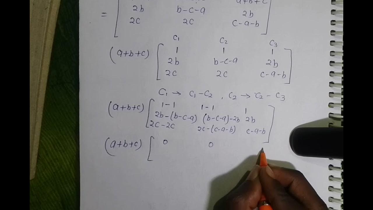 polytechnic second semester Math-determinant imp question - YouTube
