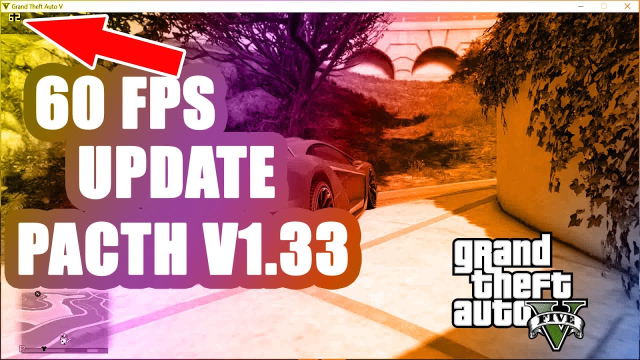 HOW TO UPDATE PACTH V1.33 GTA V PC GET 60 FPS STABLE - YouTube