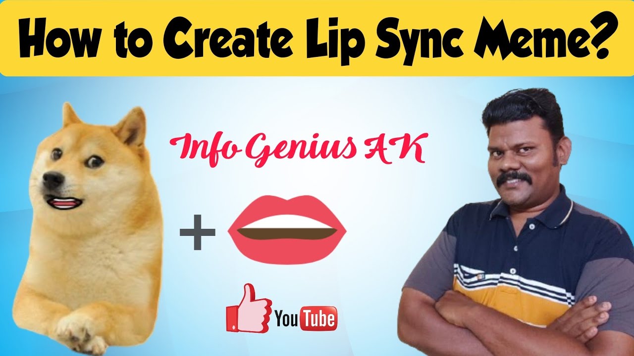 how to create lip sync meme? 👄| Tamil | Info Genius AK - YouTube