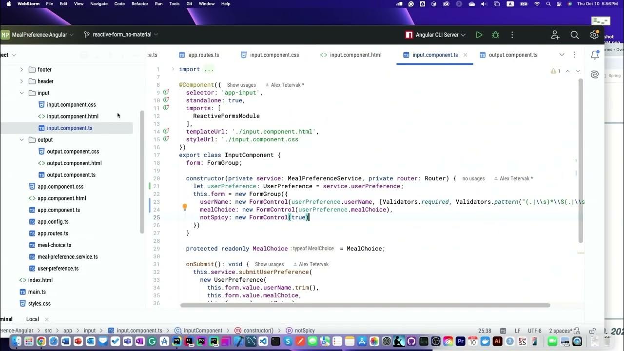 SYST24444 - Meal Preference Angular - video 2 - Fall 2024 - YouTube