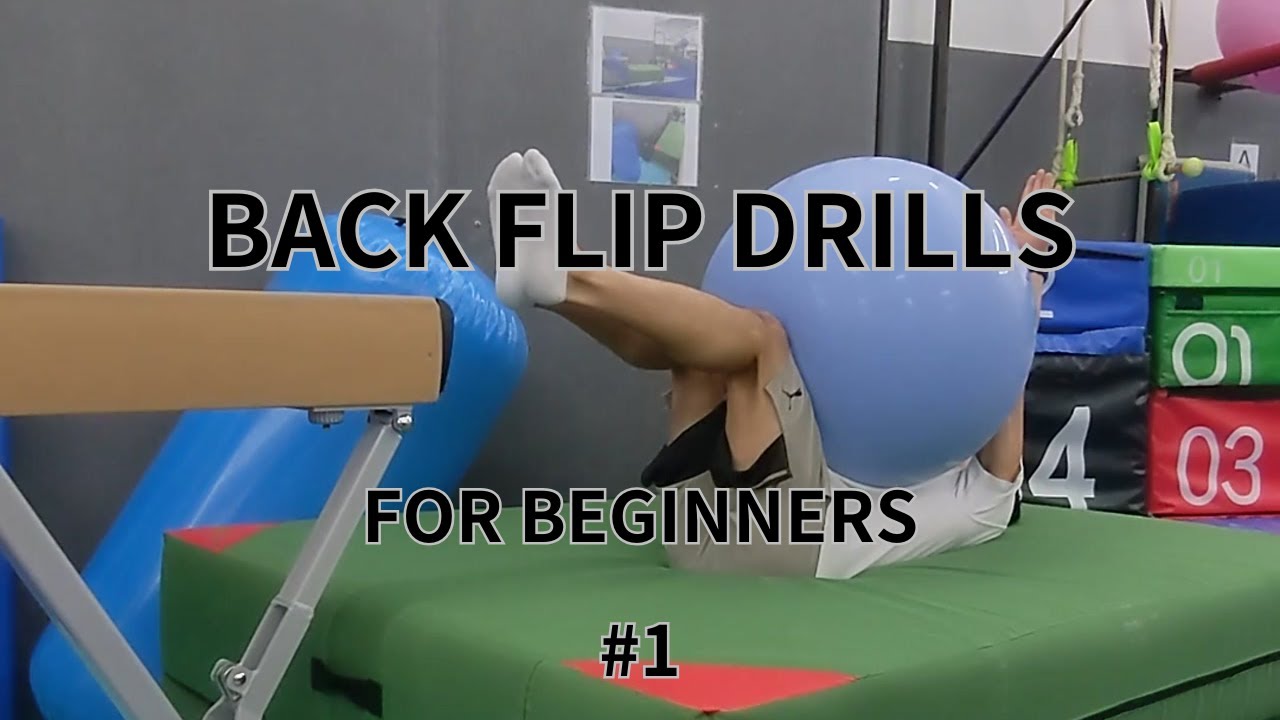 BACK FLIP DRILLS #01 【For beginners】 - YouTube