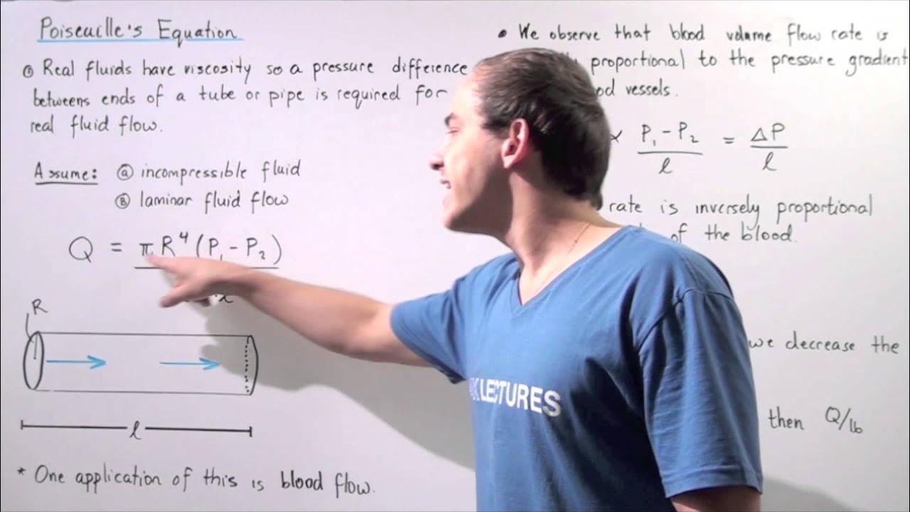 Poiseuille's Equation and Blood Flow - YouTube