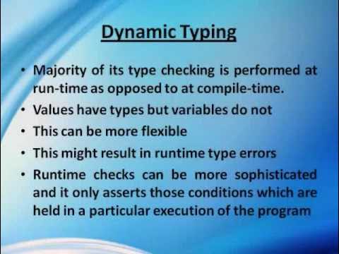 PLDC - Strongly Typed vs. Weakly Typed (Part 6).wmv - YouTube