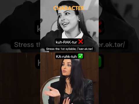 The correct pronunciation of the word 'Character' #shorts #pronunciationguide