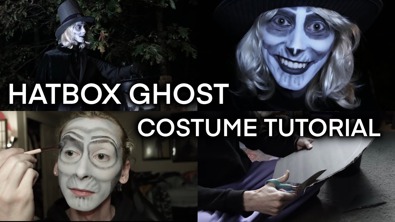 HATBOX GHOST COSTUME + MAKEUP TUTORIAL! 🎩💀🪦 with Nicky Marra! - YouTube