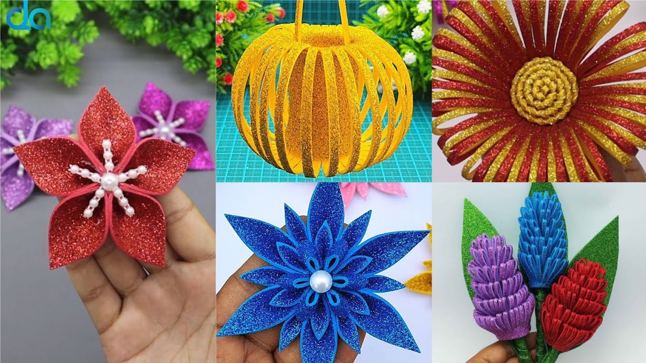 Glitter paperwork Craft At Home Decoration ideas for the different ...