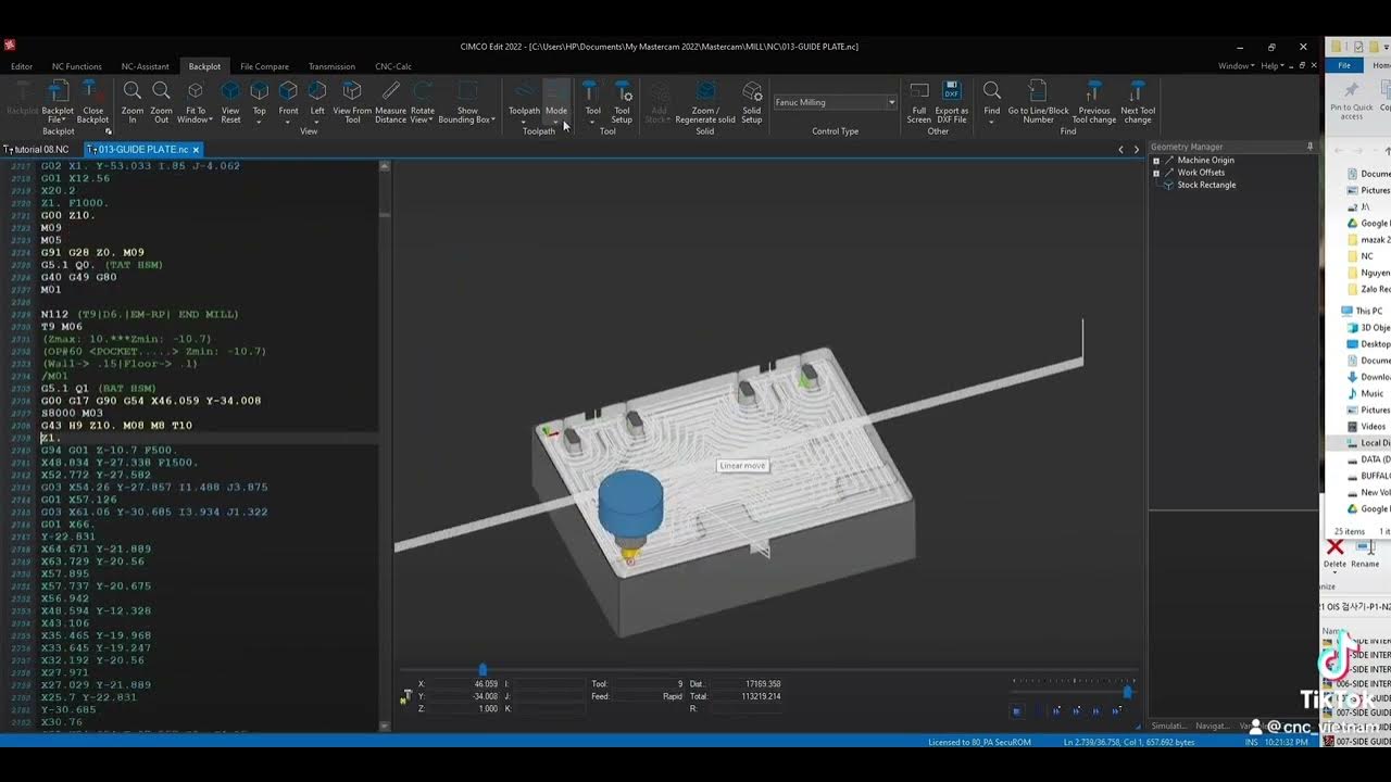 Cimco Edit connect direct Mastercam . - YouTube