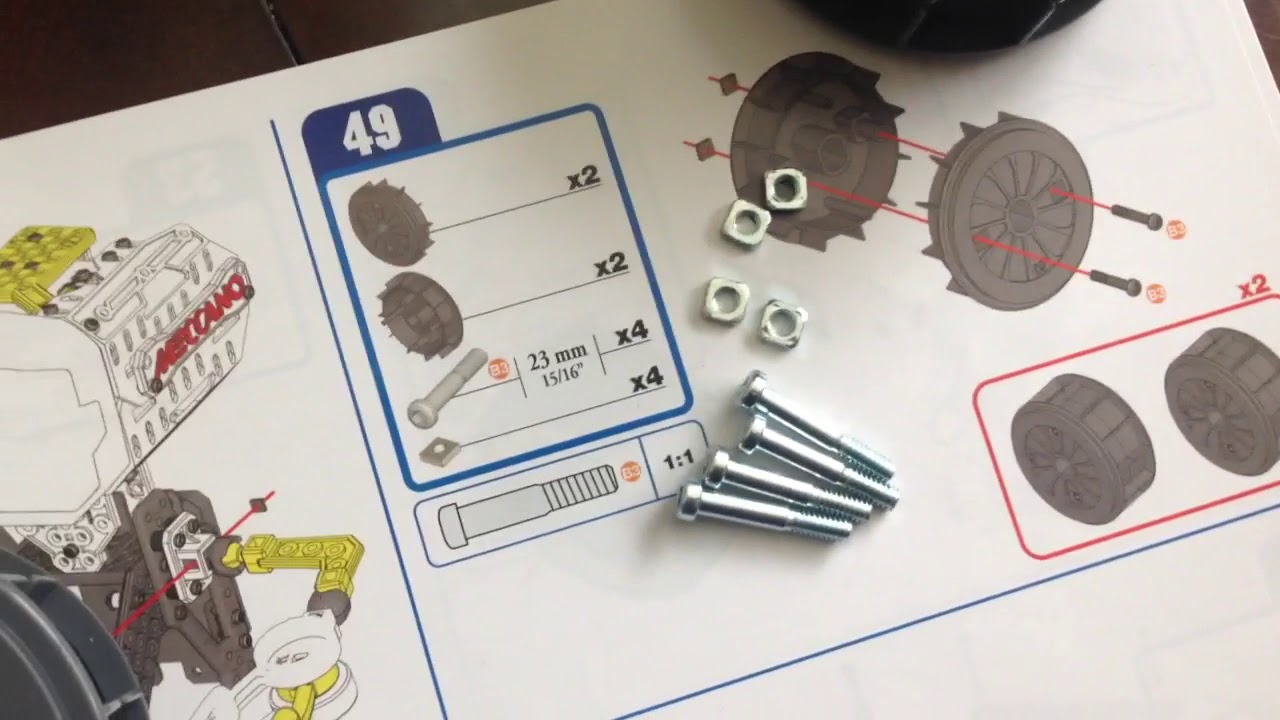 Max meccano assembly step 49 - YouTube