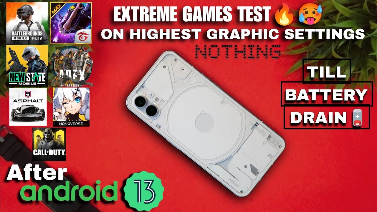 Nothing phone (1) Extreme Games Test on highest Graphic Settings ...