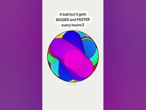 Ball gets bigger every bounce - YouTube