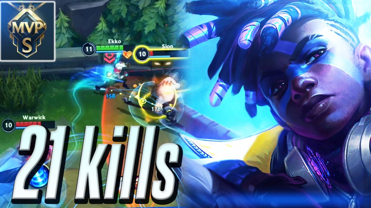 WILD RIFT: OP EKKO 21 kills - BUILD & RUNES - Fast paced gameplay - YouTube