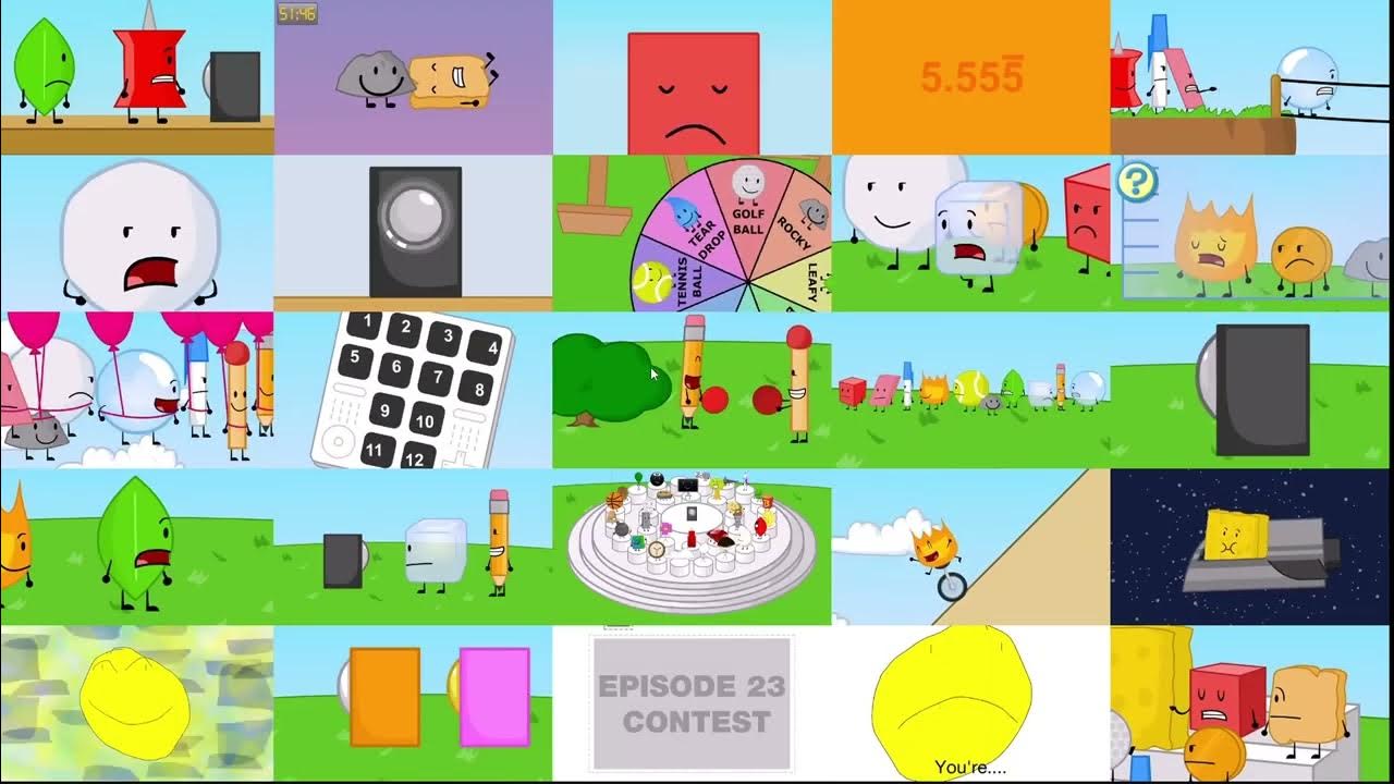 Every BFDI episode but all of the intros are synced. - YouTube