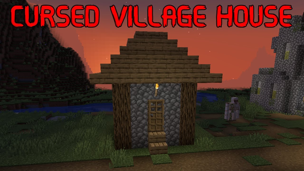 Minecraft creepypasta: CURSED VILLAGE HOUSE - YouTube