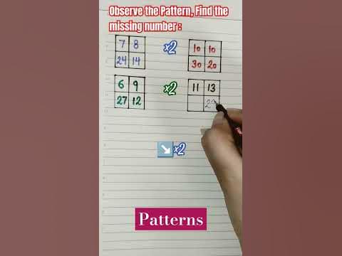 Observe the Pattern and Find the Missing Number|Patterns|Maths #shorts #maths #mathstricks - YouTube