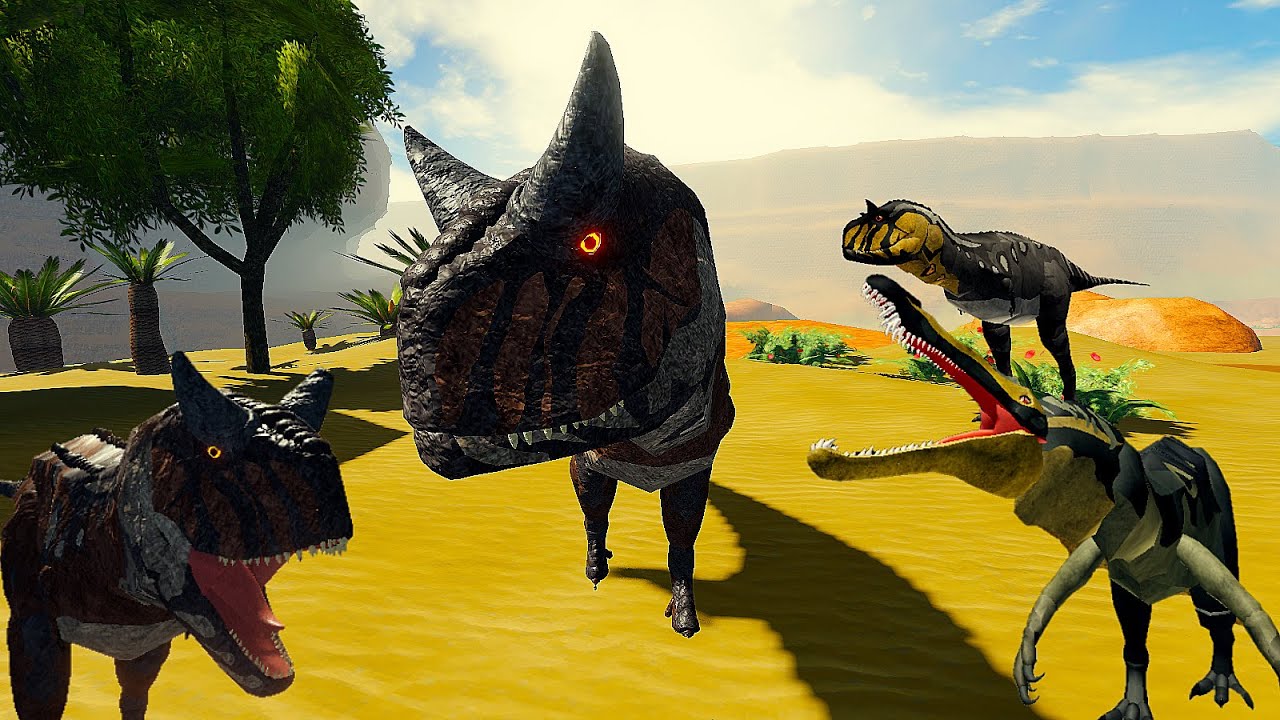 Super Bando de Carnotaurus + Caçando Carnívoros | Prior Extinction ...