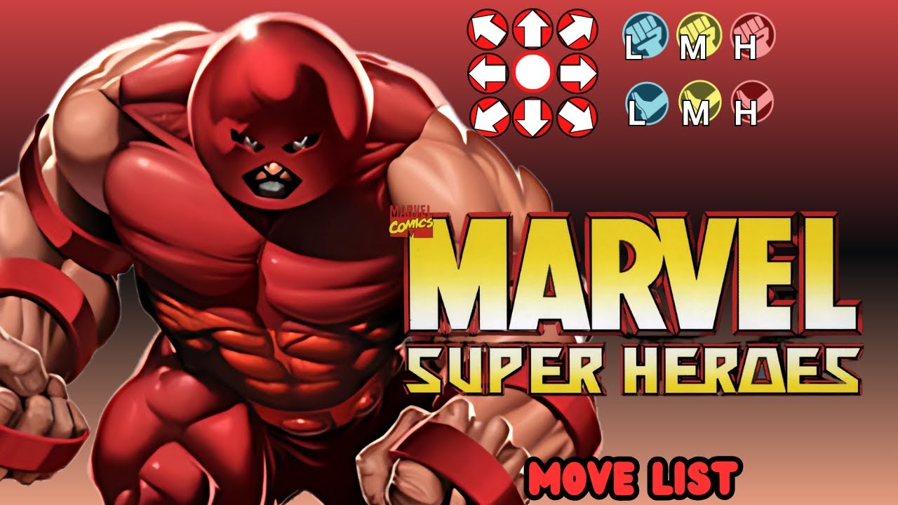Marvel Super Heroes Juggernaut Move List - YouTube
